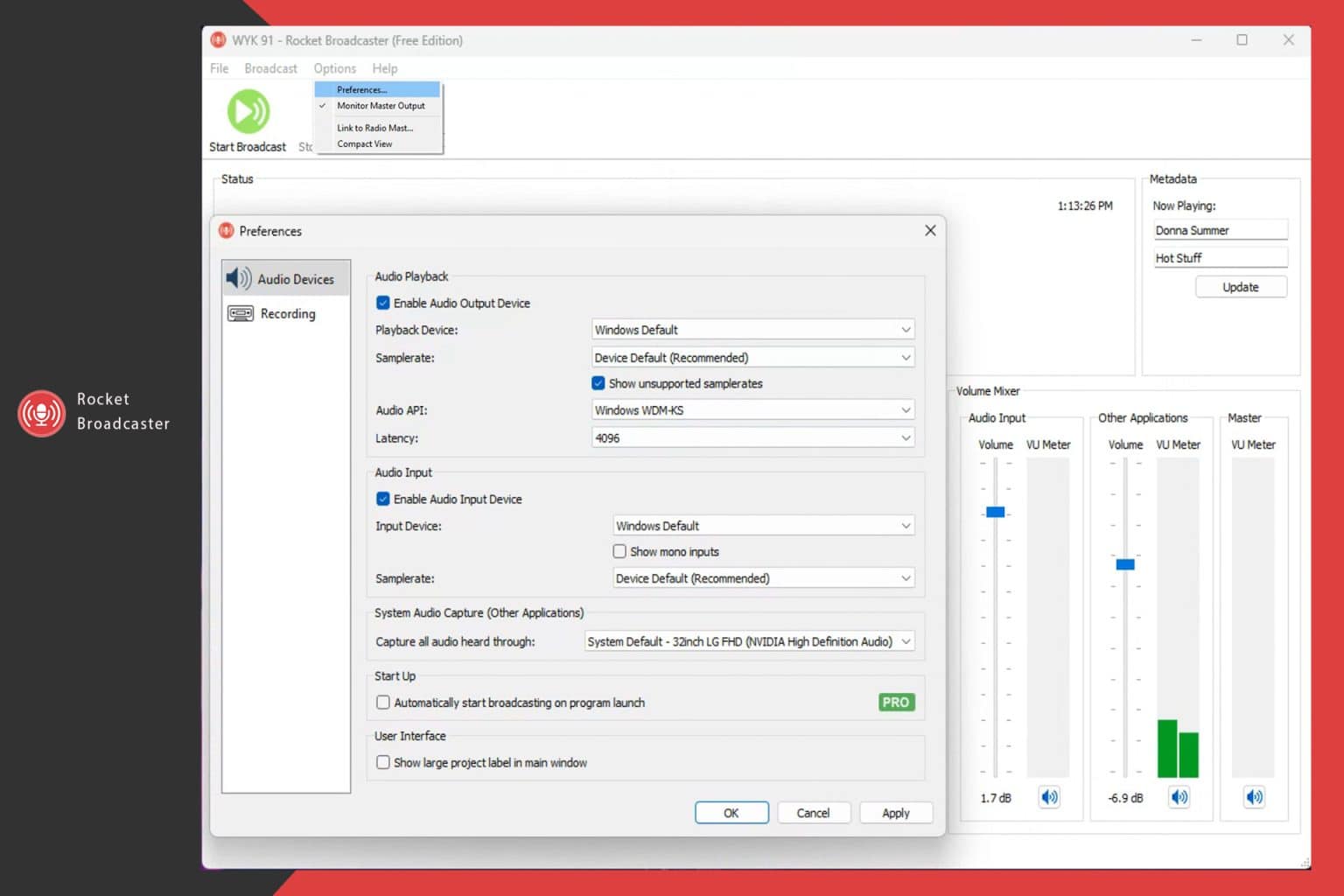 Rocket Broadcaster - Streaming Pulse Inc.