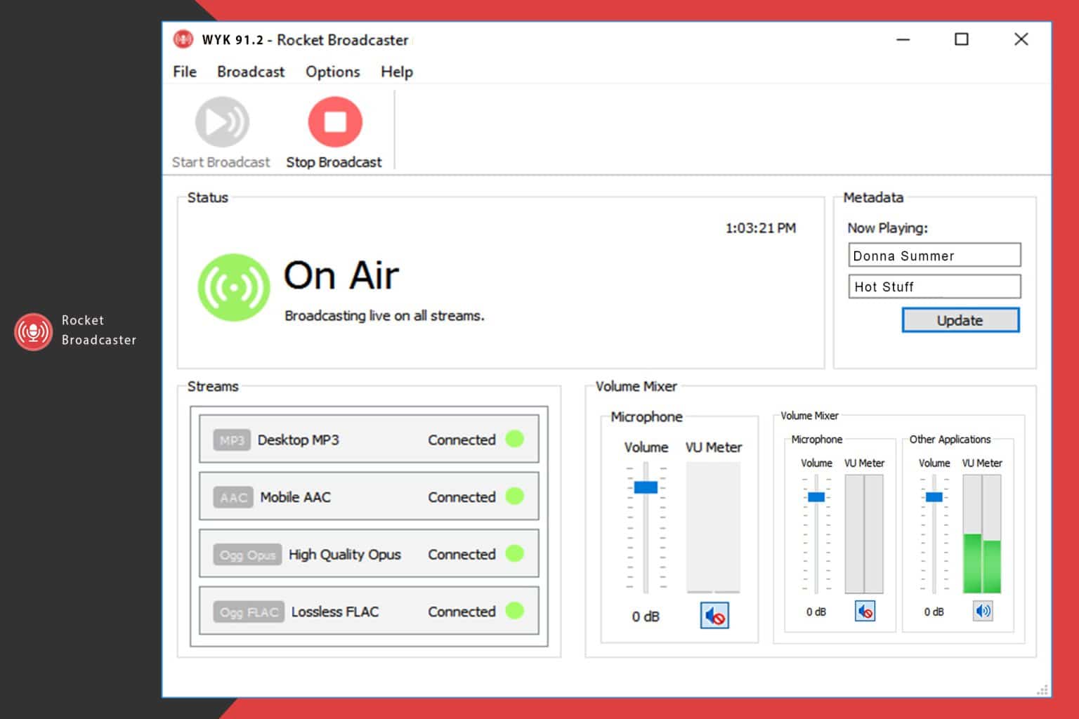 Rocket Broadcaster - Streaming Pulse Inc.