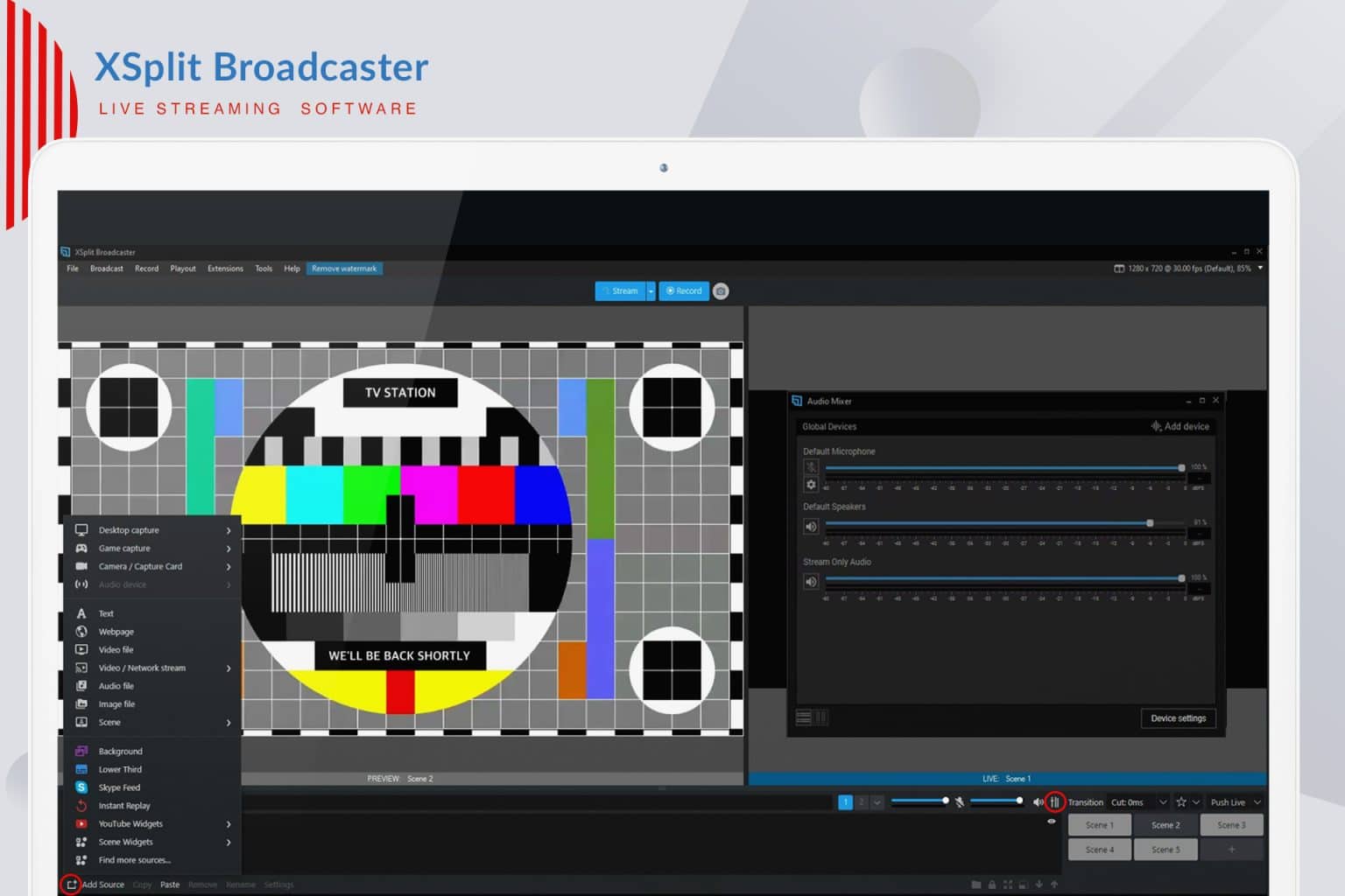 Xsplit Broadcaster - Streaming Pulse Inc.