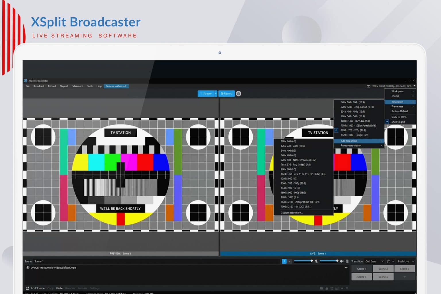 Xsplit Broadcaster - Streaming Pulse Inc.