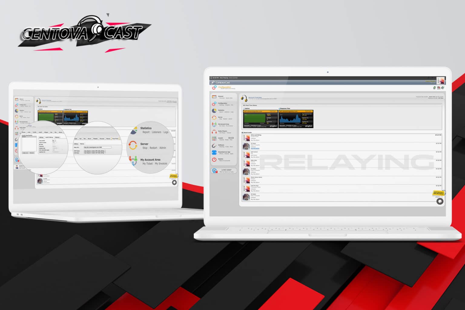 Centova Cast Relaying SHOUTcast v2 - IceCast